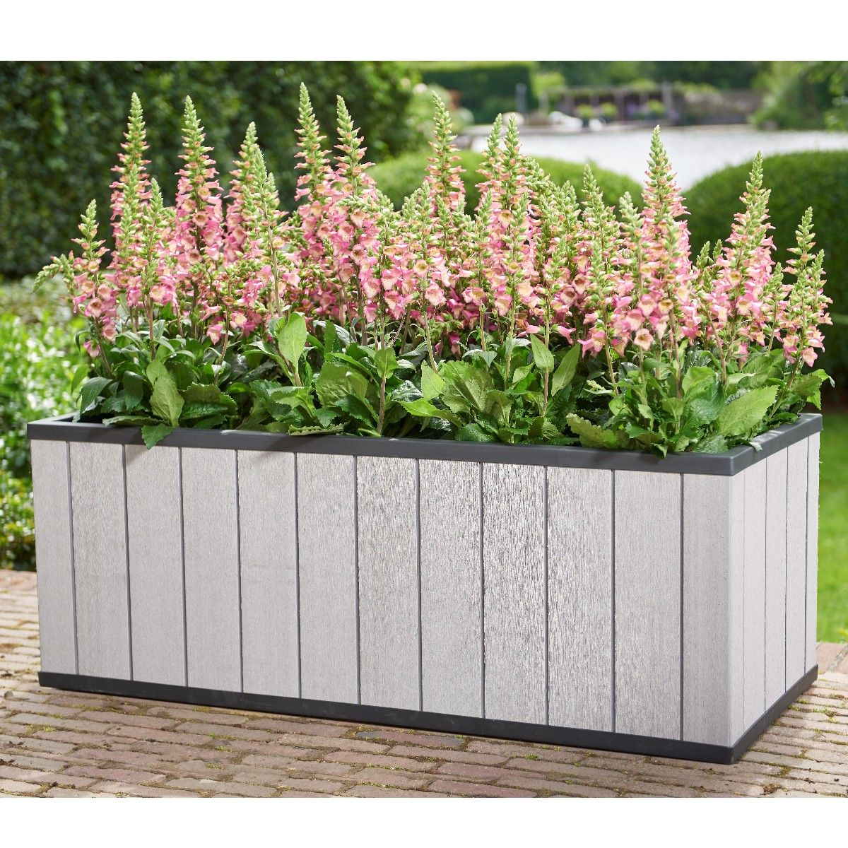 Sequoia Medium Planter | Light Grey