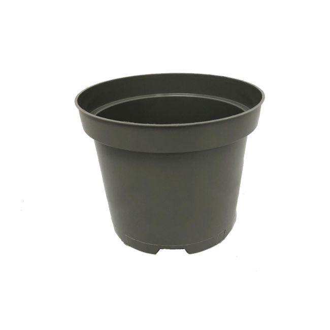 Recyclable Taupe-Grey 1.5Ltr Plastic Plant Pots | Pack of 10