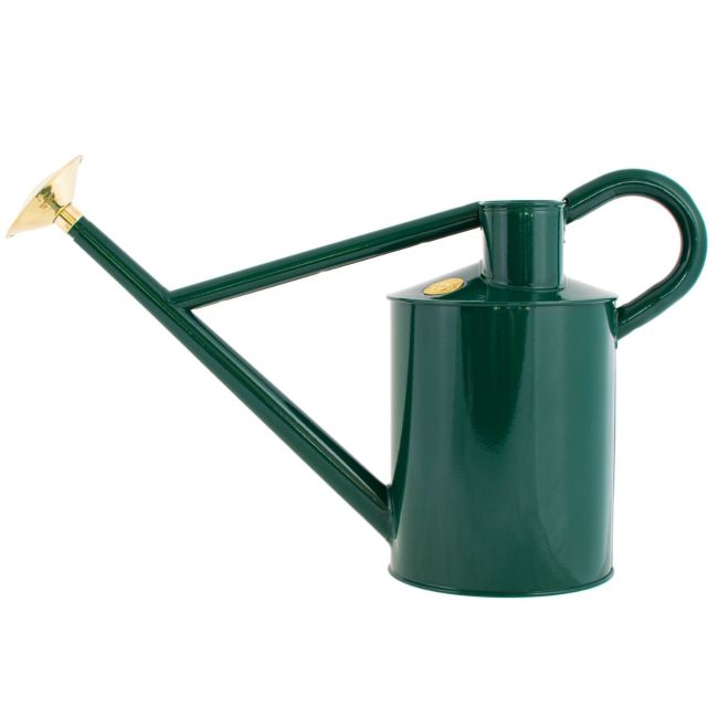 Haws Bearwood Brook Watering Can | 2 Gallon (9 Litre) Green Steel